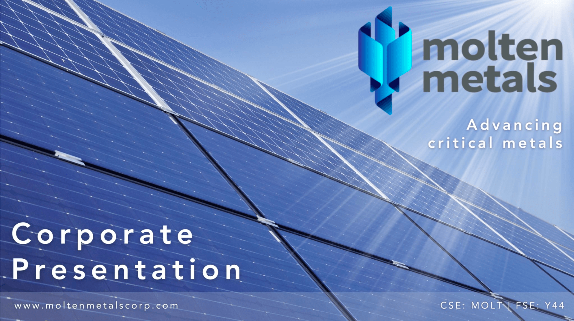 Corporate Presentation - Molten Metals Corp